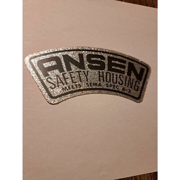 Ansen | Design | Vintage Rare Ansen Safety Housing Metallic Decal ...